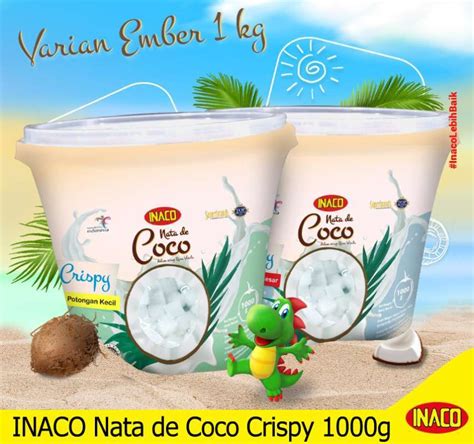 Jual Inaco Nata De Coco Crispy Ember Kelapa 1000g 1000 Gram 1kg 1 Kg Di