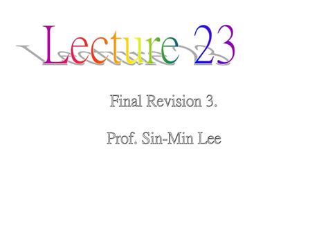 Ppt Lecture 23 Powerpoint Presentation Free Download Id 330901