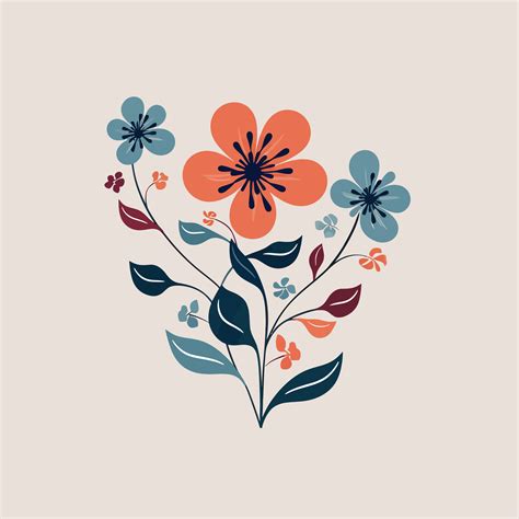 Flat Flora Design 19 25936332 Vector Art At Vecteezy