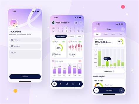Activity Tracker Mobile App Uxui Design Product Design Ui Design