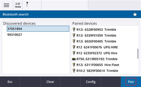 Bluetooth Connection To Trimble Access Ultimate Positioning Group