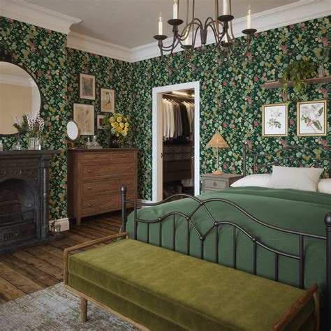 Forgotten Fruit Wallpaper In Guava And Ochre On Castleton Green Lucie