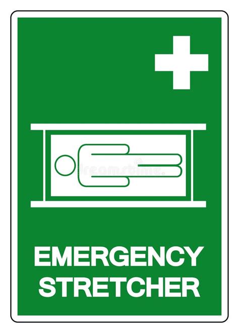 Emergency Stretcher Symbol Sign Vector Illustration Isolate On White Background Label Eps10