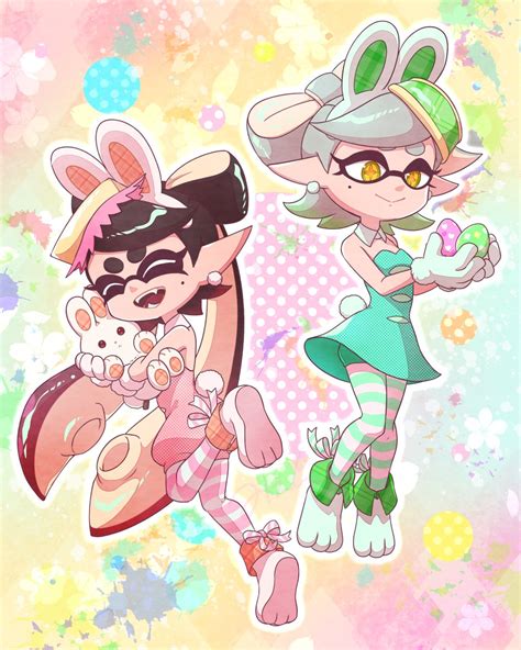 Callie And Marie Splatoon And 1 More Drawn By Mian Noodle Danbooru