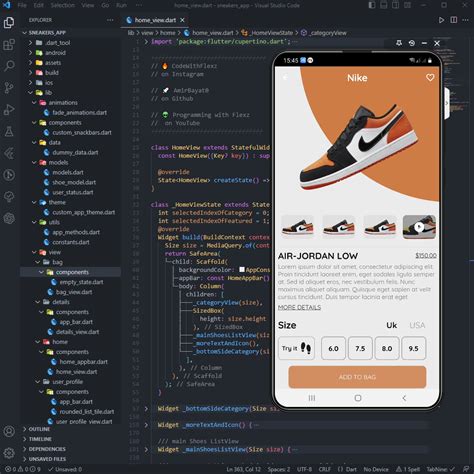 Github Amirbayat Sneakers Shop App Flutter Sneakers Shop Application Nike Shoes Store Using