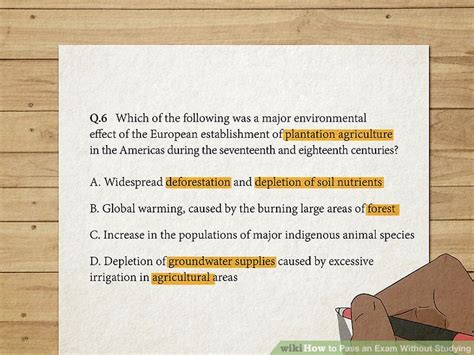 5 Ways To Pass An Exam Without Studying WikiHow