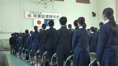あゆみ 中学校卒業式 答辞 Youtube