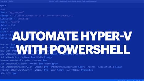 Automate Hyper V Vm Creation With Powershell Youtube