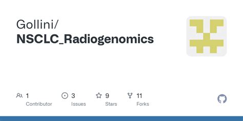 Github Gollini Nsclc Radiogenomics