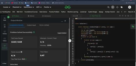 Subset Sum Problem Gfg160 Challenge Shailesh Chaudhary Posted On The Topic Linkedin