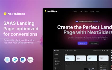 Nextsiders Nextjs Saas Landing Page Template