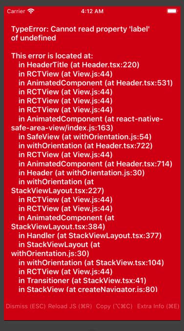 TypeError Cannot Read Property Label Of Undefined Issue 6562