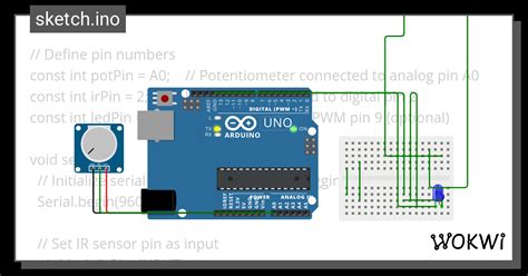 Potentiometer And Ir Sensor Wokwi Esp32 Stm32 Arduino Simulator
