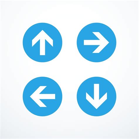 Premium Vector Direction Arrows Icon Set Vector Illustration