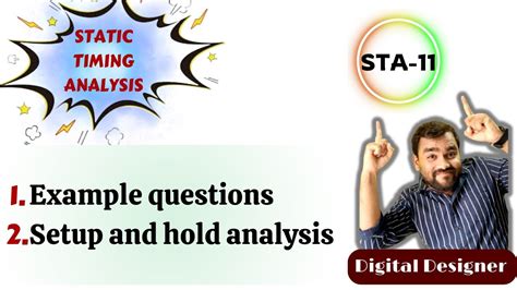 Static Timing Analysis Example Question Sta 11 Knowledgeunlimited Youtube