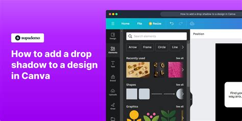 How To Add A Drop Shadow To A Design In Canva