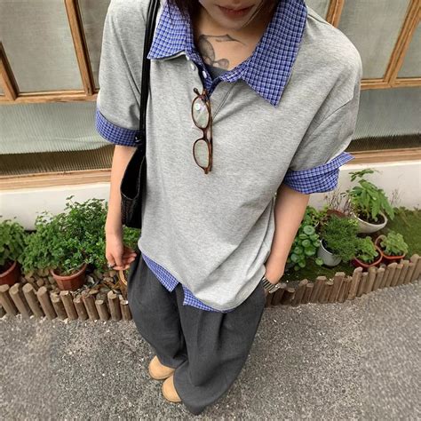 🌟2026新款简约高级感夏季抗菌凉感轻薄短袖翻领撞色假两件polo衫💖 Polo衫 淘宝好物网
