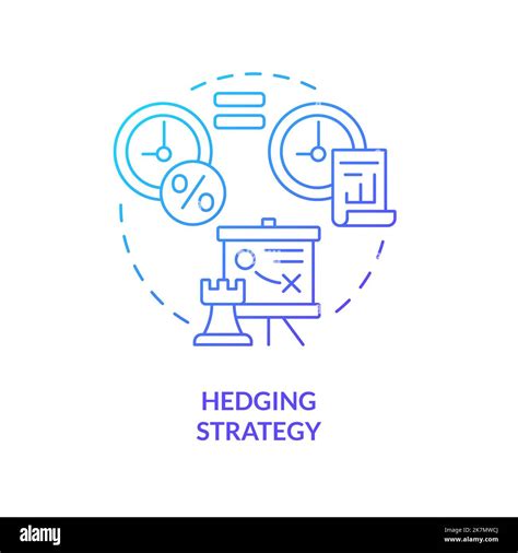 Hedging Strategy Blue Gradient Concept Icon Stock Vector Image And Art Alamy