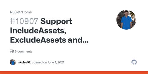 Support Includeassets Excludeassets And Privateassets For