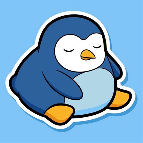 Cute Penguin Character Design Illustration Premium Ai Generated Vector