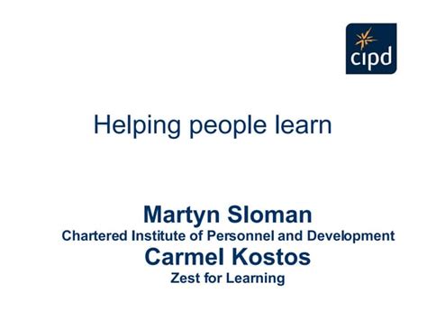 helping people learn april 08 ppt business business and finance