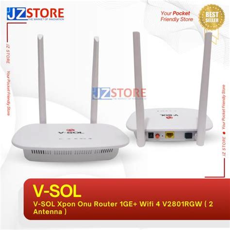 Jual V Sol Xpon Onu Router 1ge Wifi 4 V2801rgw 2 Antenna Kota Medan Jztech Id Tokopedia