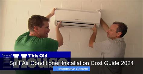 Split Air Conditioner Installation Cost Guide 2024 Air Conditioner