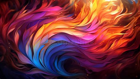 Abstract Backdrop With Vibrant Colors Flowing Wave Pattern Generated By Ai Stock Image Image