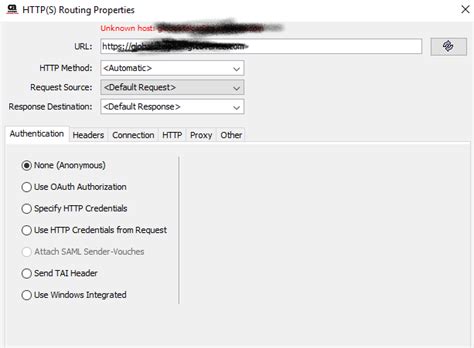 Unkown Host Error Layer7 Api Management