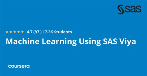 Machine Learning Using Sas Viya Coursya