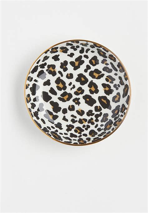 Small Porcelain Dish White Leopard Print 0905937001