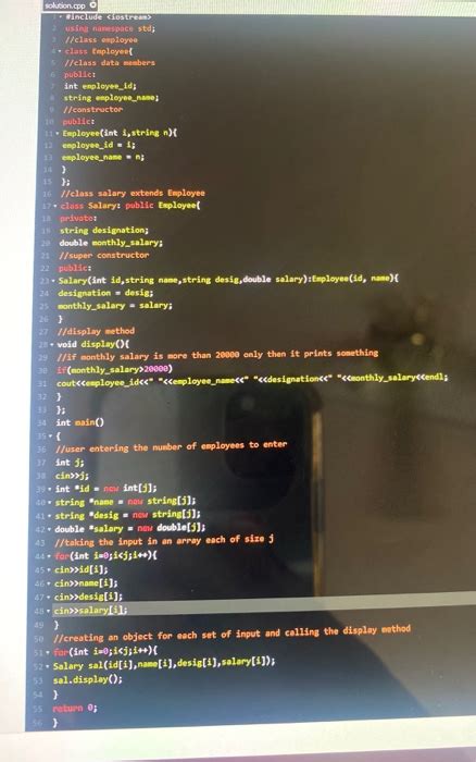 Solved Solutioncpp O Include Using Namespace Std Class