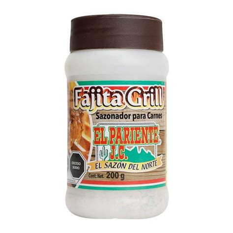 Sazonador El Pariente Jc Para Carnes Fajita Grill 200 G Walmart