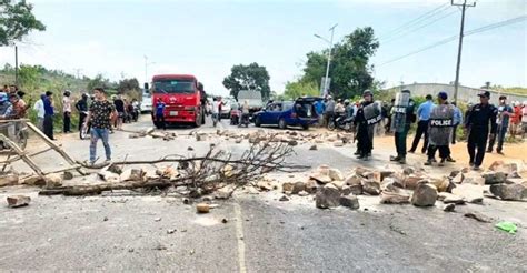 មនុស្ស៦នាក់ ទៀត ត្រូវ ចាប់ខ្លួន ពាក់ព័ន្ធ ករណី ប្រើ ហិង្សា លើ សមត្ថកិច្ច និង បិទផ្លូវ ជាតិ លេខ៤