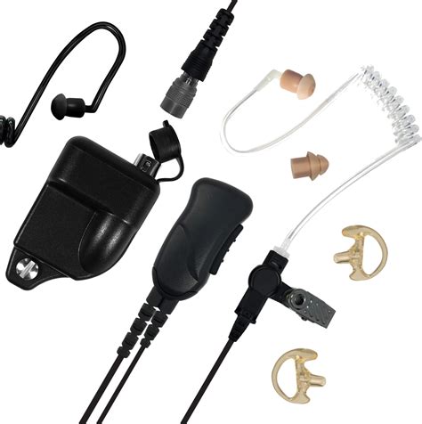 Amazon Com Earphone Connection Radio Earpiece Hawk Lapel Microphone Quick Release Harris