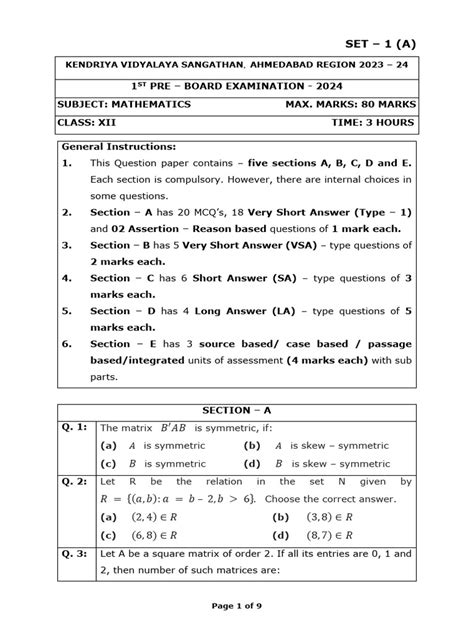 Ahmedabad Pdf Euclidean Vector Matrix Mathematics