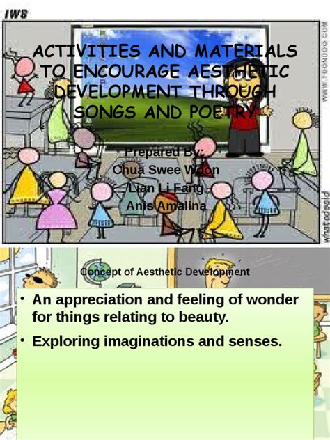 Week 9 Aesthetic Development Selecting And Creating Activities