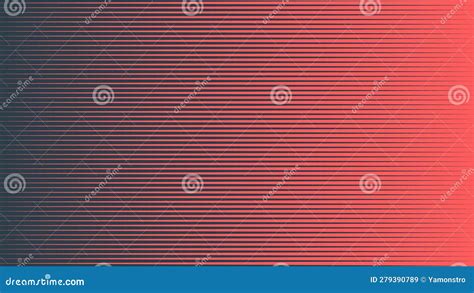 Linear Halftone Pattern Vector Texture Red Black Colour Neat Abstract Background Stock Vector