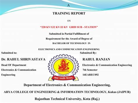 220 Kv 132 Kv Gss Ppt Pdf