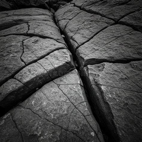 Cracked Rocky Surface With Angular Patterns The Gray Rock Featuring Cracked Rocky Surface With Angular Patterns The Gray Rock Featuring