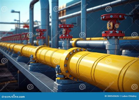 Pipeline Valves Line Icon Outline Symbol Vector Illustration Concept