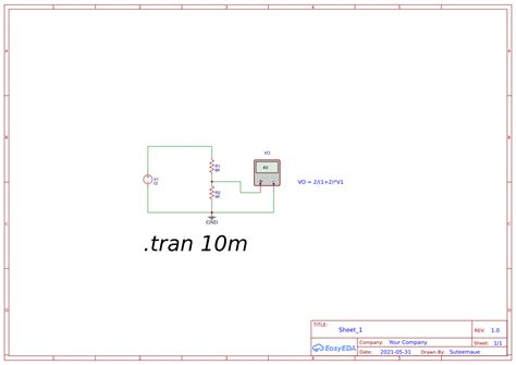 Voltage Divider EasyEDA Open Source Hardware Lab