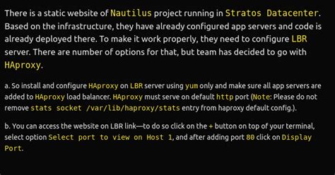 Install And Configure Haproxy Lbr Kodekloud