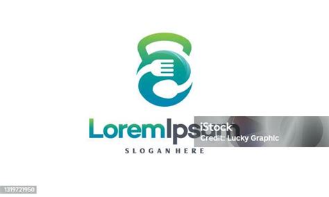 체육관 식품 로고 디자인 컨셉 벡터 체육관 영양 로고 벡터 로고에 대한 스톡 벡터 아트 및 기타 이미지 로고 건강한 식생활 웰빙 Istock