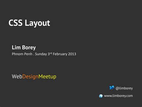 Css Layout Ppt