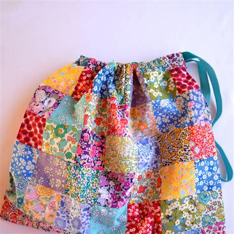 Liberty Patchwork Drawstring Bag Hello Hooray