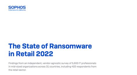 Retail Industry Second Most Targeted By Ransomware Sophos