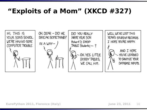 “exploits of a mom” xkcd