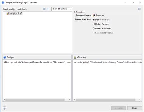 Using The Compare Feature When Deploying Netiq Designer For Identity Manager Administration Guide