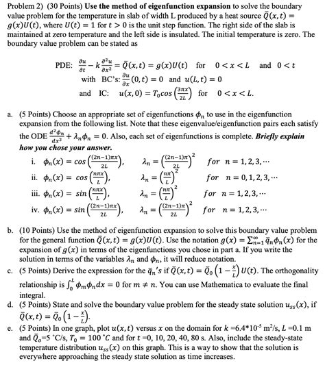 problem 2 30 points use the method of